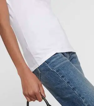 NILI LOTAN Mariela Cotton Jersey T-shirt - White