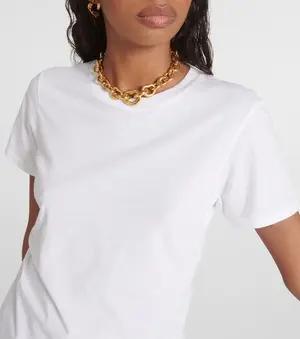 NILI LOTAN Mariela Cotton Jersey T-shirt - White