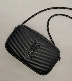 Saint Laurent Lou Mini Leather Shoulder Bag