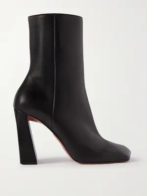 Amina Muaddi Square Toe Booties For Women