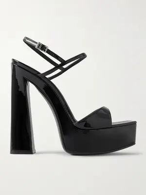 GIUSEPPE ZANOTTI Patent-leather Platform Sandals