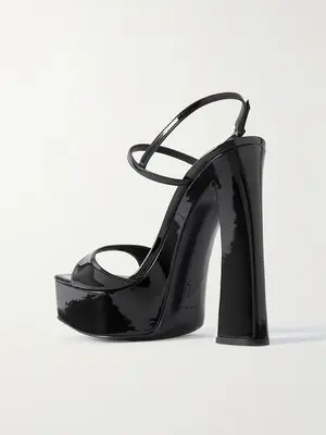 GIUSEPPE ZANOTTI Patent-leather Platform Sandals