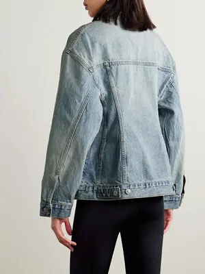 Balenciaga Hourglass Oversized Denim Jacket
