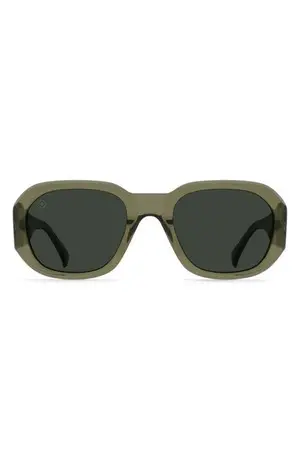 Raen Zouk Square Sunglasses - Cambria/green Polar