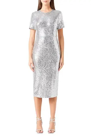Endless Rose Sequin Midi Sheath Dress
