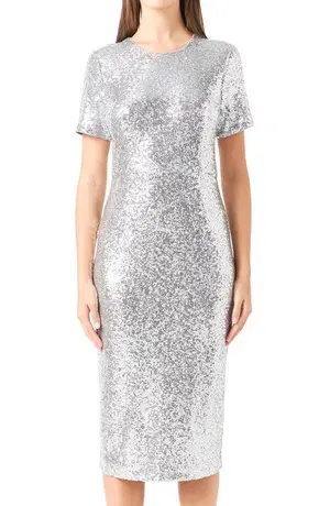 Endless Rose Sequin Midi Sheath Dress