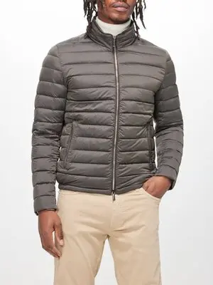 MOORER Moorer - Alec Nylon Quilted Jacket - Mens - Khaki - 52 EU/IT - Khaki