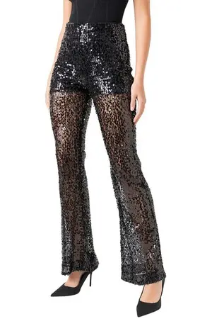 Endless Rose Sequin Flare Pants
