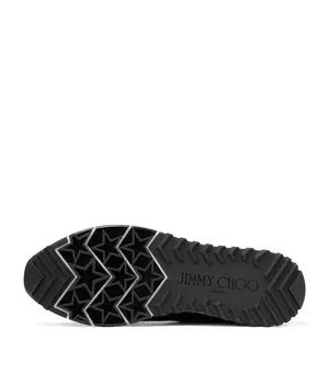 JIMMY CHOO Embellished Veles Sneakers - Black