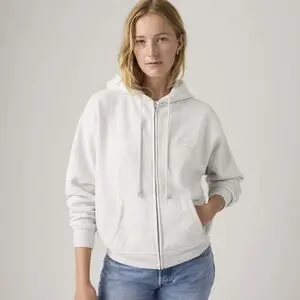 LEVI'S Everyday Zip-up Hoodie Sweatshirt - Heather Grey