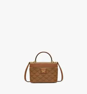 Mcm Himmel Vanity Case Cognac