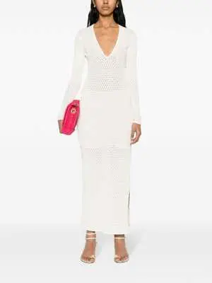 Washed Stretch Denim Maxi Dresses