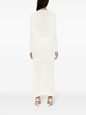 TOM FORD Pointelle-knit Maxi Dress - White