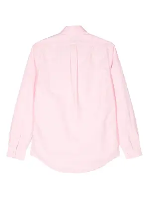 Polo Ralph Lauren Embroidered-logo Cotton Shirt - Pink