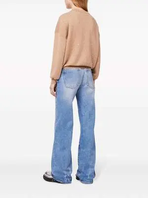 Rabanne Crystal-embellished Wool Jumper - Neutrals