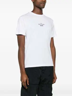Stone Island Logo-print Cotton T-shirt - White