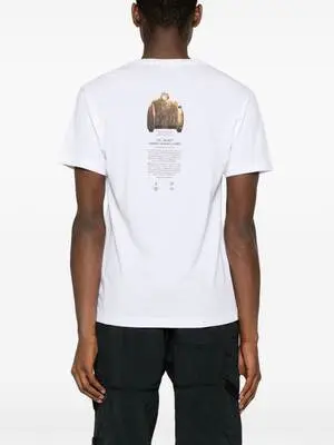 Stone Island Logo-print Cotton T-shirt - White