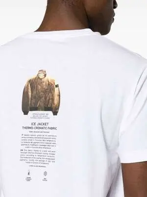 Stone Island Logo-print Cotton T-shirt - White