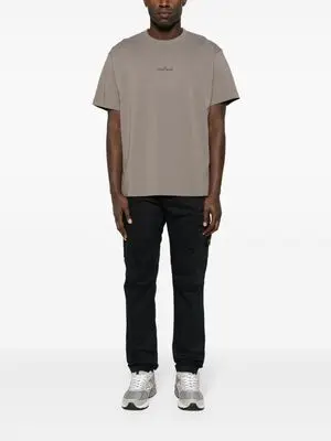 Stone Island Organic Cotton Stretch Cargo Pants - Blue