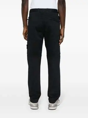 Stone Island Organic Cotton Stretch Cargo Pants - Blue