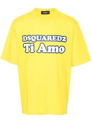 Dsquared2 Skater Logo-print T-shirt - Yellow