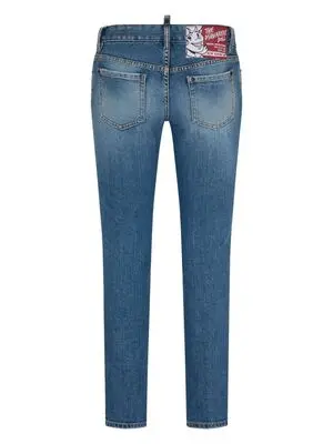 Dsquared2 Logo-patch Tapered Jeans