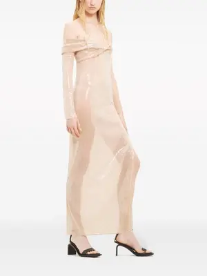 COURREGES One-shoulder Maxi Dress