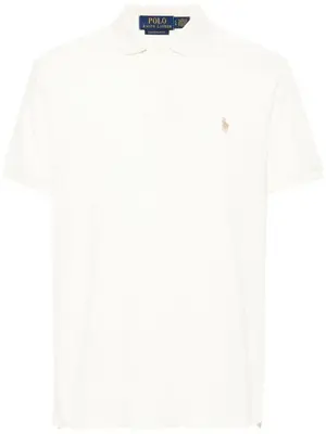 Polo Ralph Lauren Polo Pony Cotton Polo Shirt - Neutrals