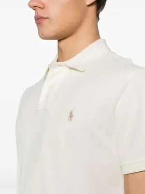 Polo Ralph Lauren Polo Pony Cotton Polo Shirt - Neutrals