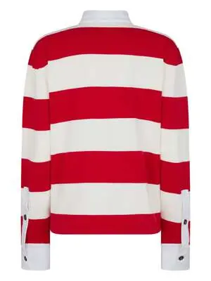 Dsquared2 Striped Cotton Rugby Polo Shirt
