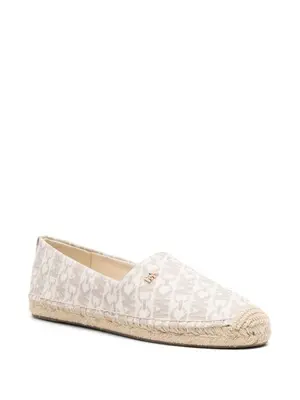 Michael Kors Kendrick Empire Monogram Espadrilles - White