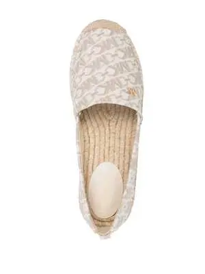 Michael Kors Kendrick Empire Monogram Espadrilles - White