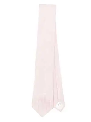 FURSAC Knitted Silk Neck Tie - Pink