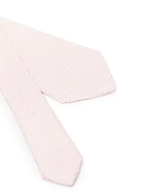 FURSAC Knitted Silk Neck Tie - Pink