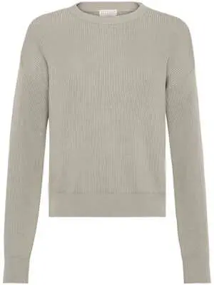 Brunello Cucinelli Ribbed Cotton Jumper