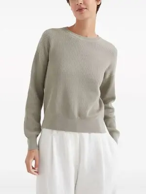 Brunello Cucinelli Ribbed Cotton Jumper