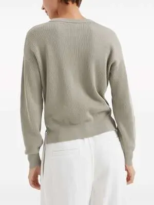 Brunello Cucinelli Ribbed Cotton Jumper