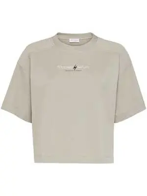 Brunello Cucinelli Slogan-print T-shirt