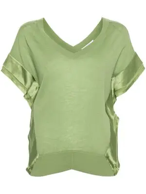 Dorothee Schumacher Glossy-appliqué Knitted Top
