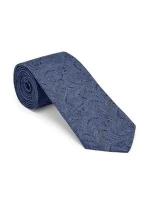 Brunello Cucinelli Paisley Pattern Silk Neck Tie