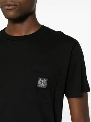 Stone Island Compass-patch Cotton T-shirt