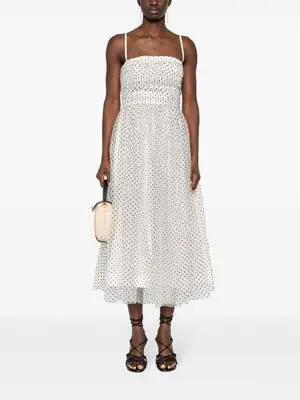 Zimmermann Polka Dot Tulle Midi Dress