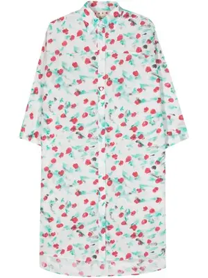Marni Reverie-print Cotton Shirtdress