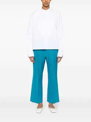 JIL SANDER Cropped Cotton Poplin Shirt