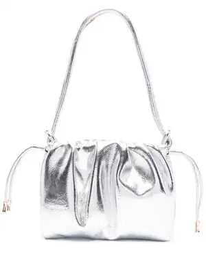 A.p.c. Ninon Metallic-effect Shoulder Bag Silver
