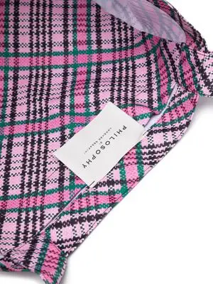Philosophy Di Lorenzo Serafini Logo-print Check Tote