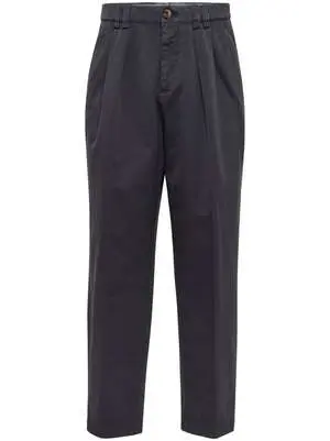 Brunello Cucinelli Pleated Cotton Trousers