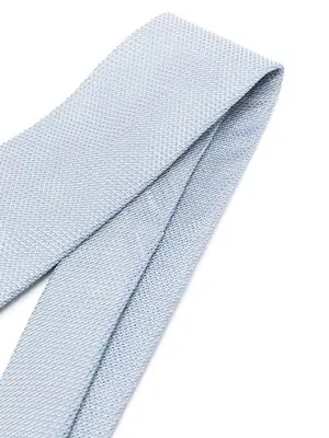 FURSAC Knitted Silk Neck Tie - Blue