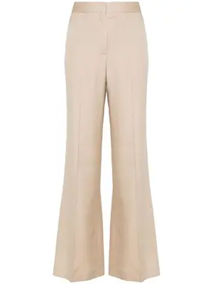 Stella McCartney High-waisted Flared Trousers - Neutrals
