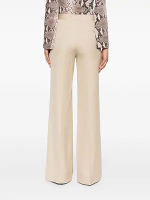 Stella McCartney High-waisted Flared Trousers - Neutrals
